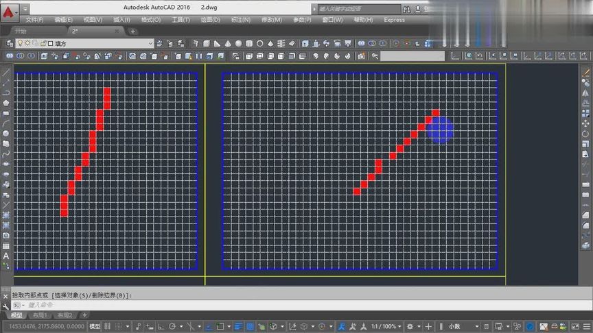 第032节:CAD斜线显示成波浪线、不平滑的原因