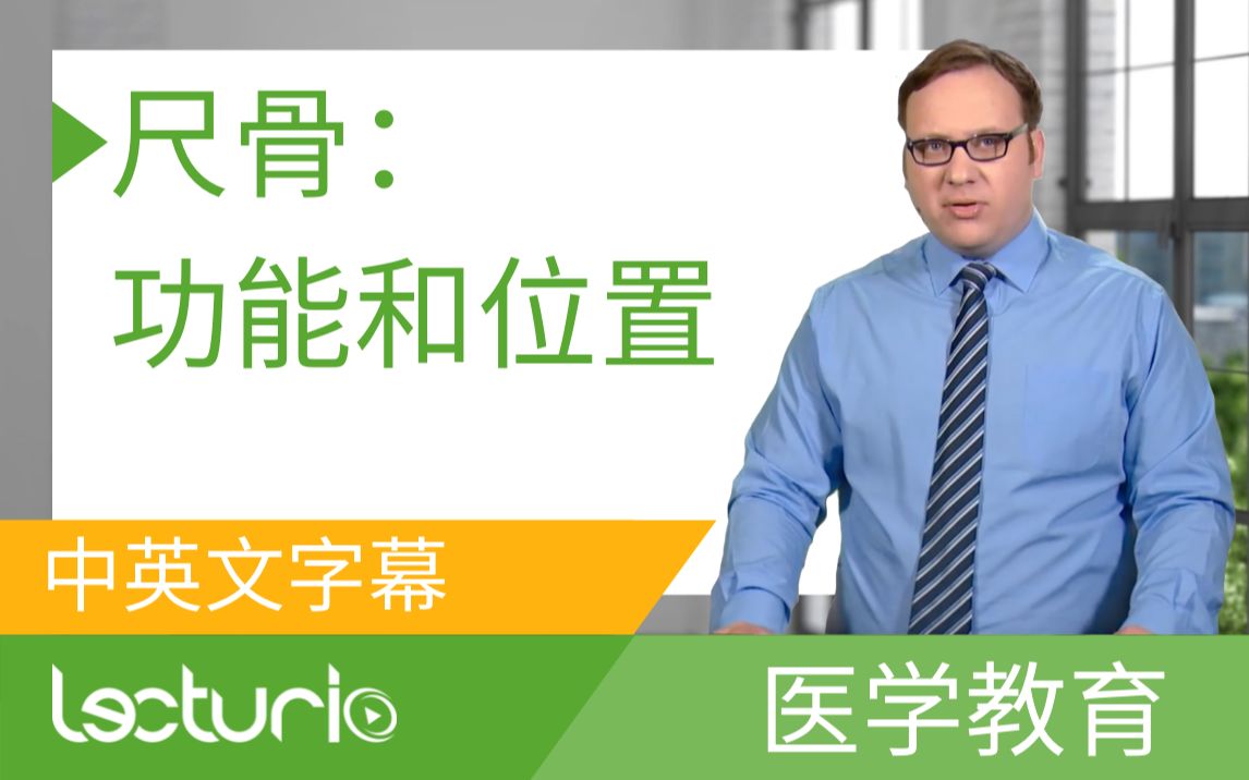 [Lecturio 医学教育] 尺骨:功能和位置 —— 解剖学 (中英文字幕)