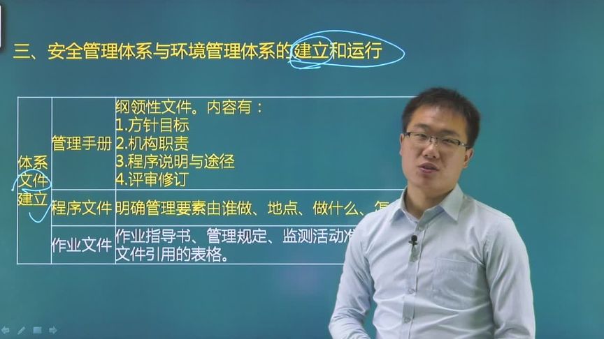 一级建造师《项目管理》安全管理体系与环境管理体系的建立和运行
