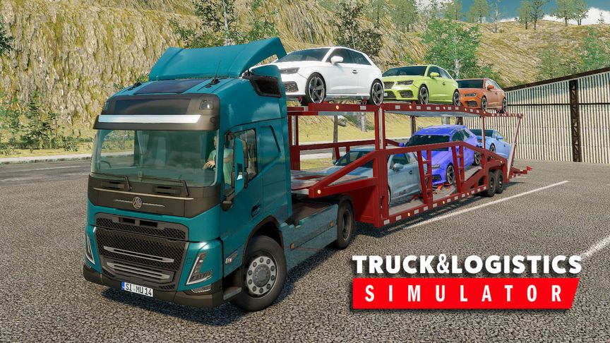 《卡车物流模拟器》驾驶沃尔沃FM送六辆小车到山上去