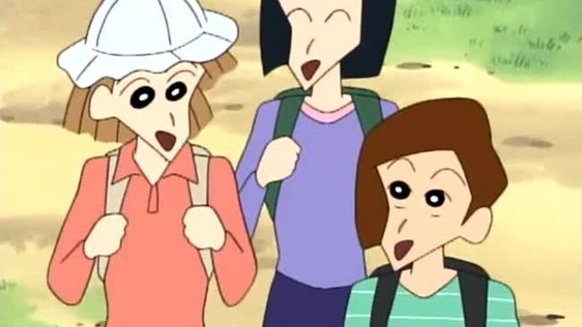 蜡笔小新:登山是一件累人的事情,但想起能看见美丽的风景就值了