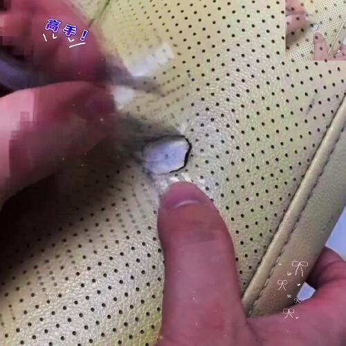 真皮沙发破洞完美修复!