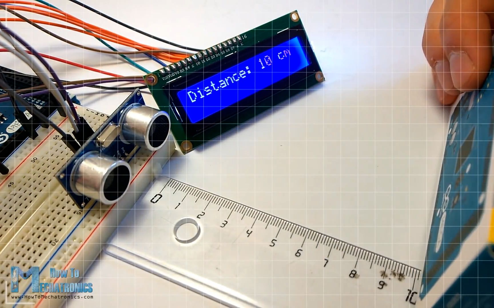 超声波传感器HC-SR04和Arduino教程[How To Mechatronics]