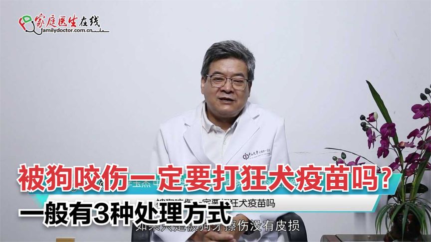 被狗咬伤一定要打狂犬疫苗吗?一般有3种处理方式