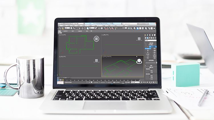 CAD新建墙体图导入3DMAX建模，零基础入门学，这个方法绝对适合！