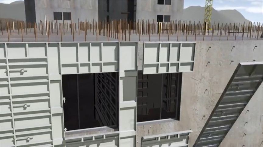 建筑钢模板安装