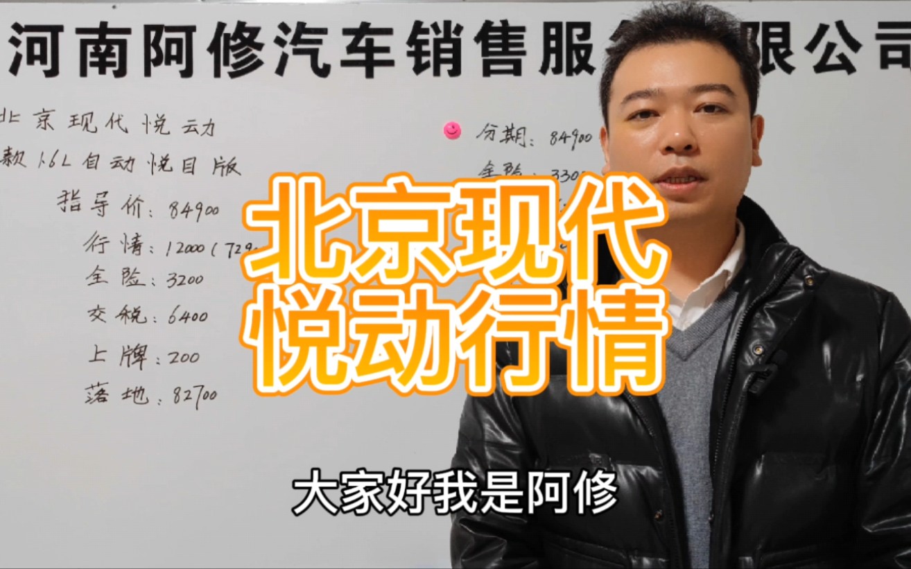 北京现代悦动行情落地车价预算分享,供大家买车参考,希望大家买车不...