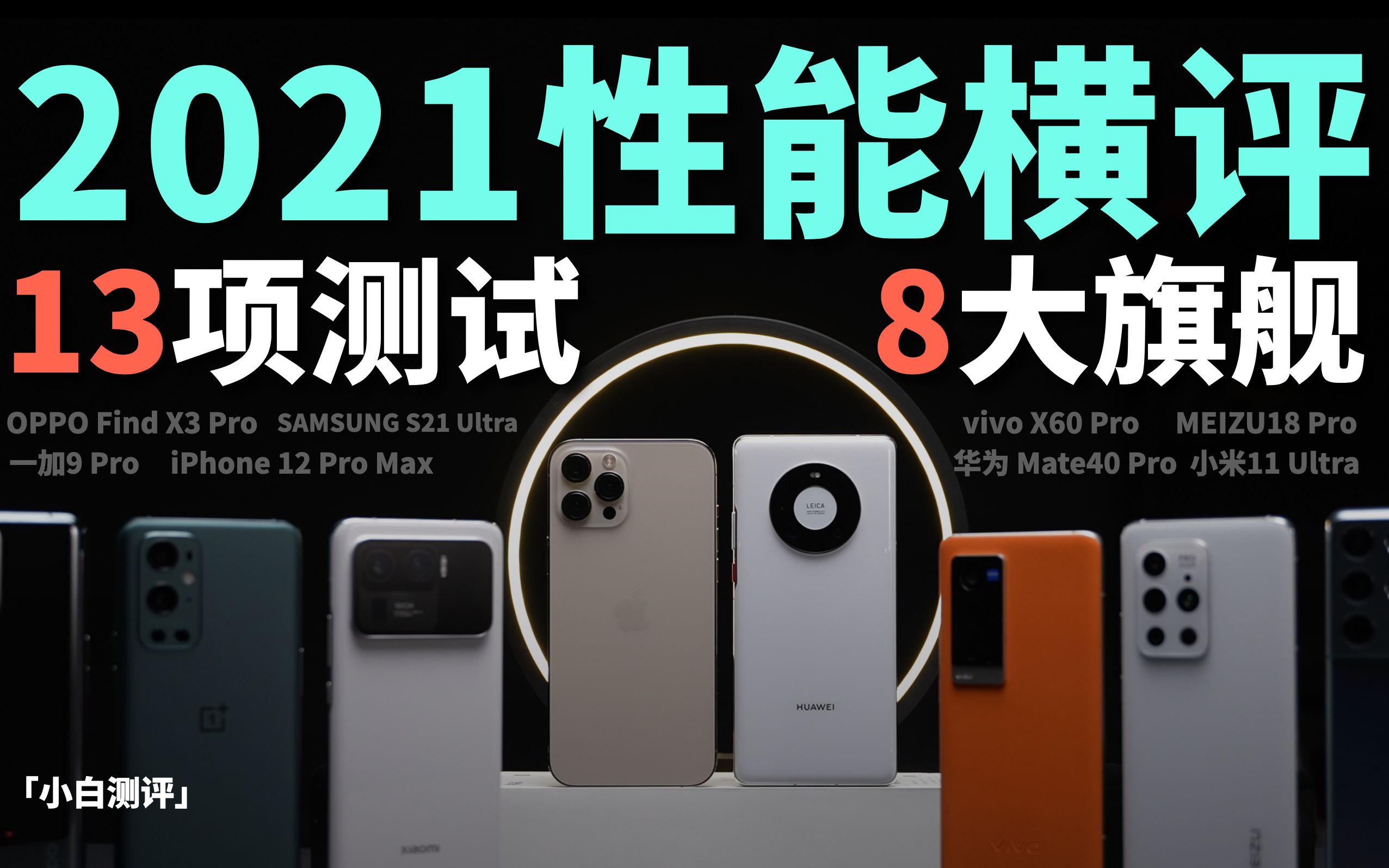「小白」8大旗舰13项测试 2021性能大横评 谁是上半年最强王者?