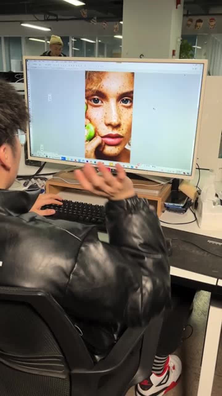 ps 10秒快速磨皮教学 PS教学