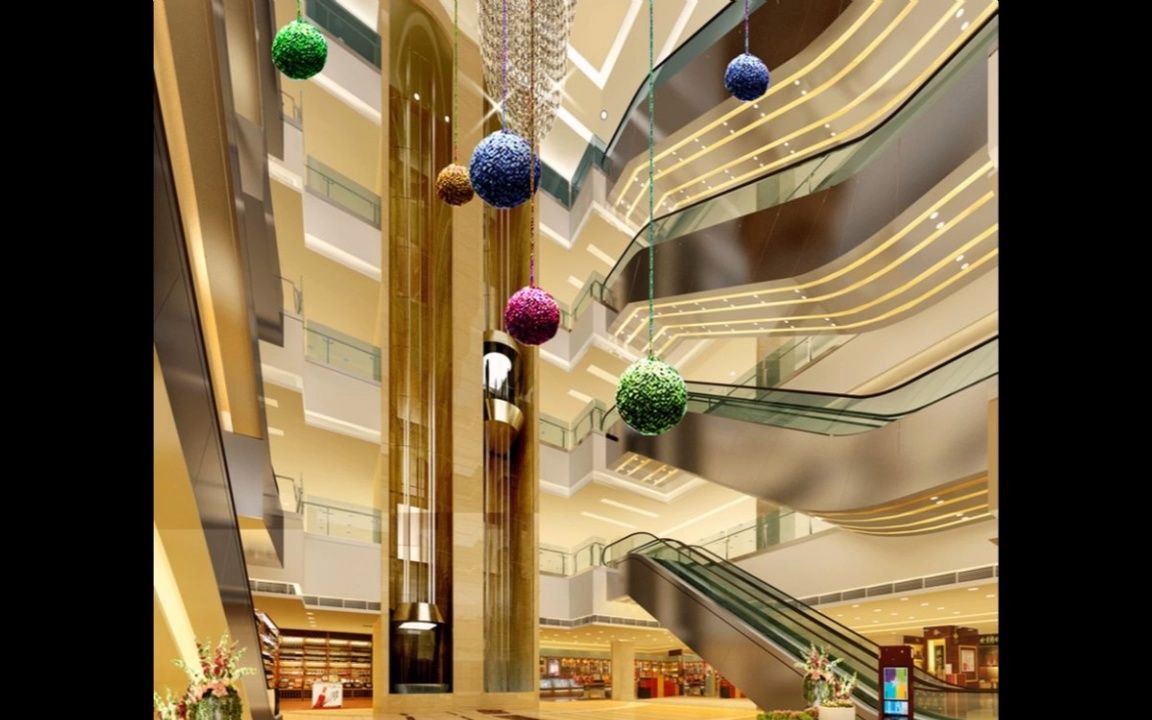 商场中庭室内设计案例效果图