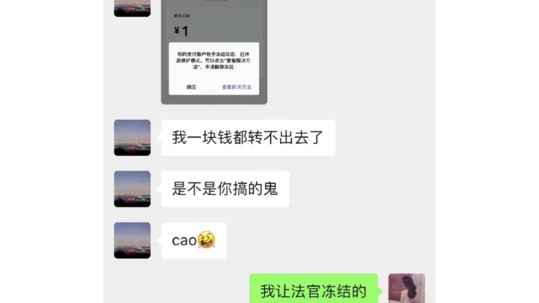 欠钱不还,冻结财产