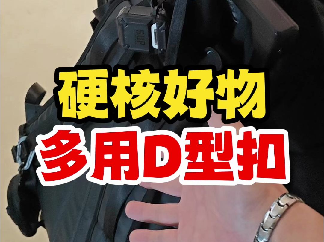 给大家分享个硬核好物,多功能D型扣,用处广关键还不贵
