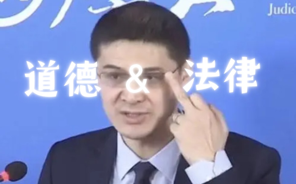 【法治的细节】罗翔老师说道德与法律