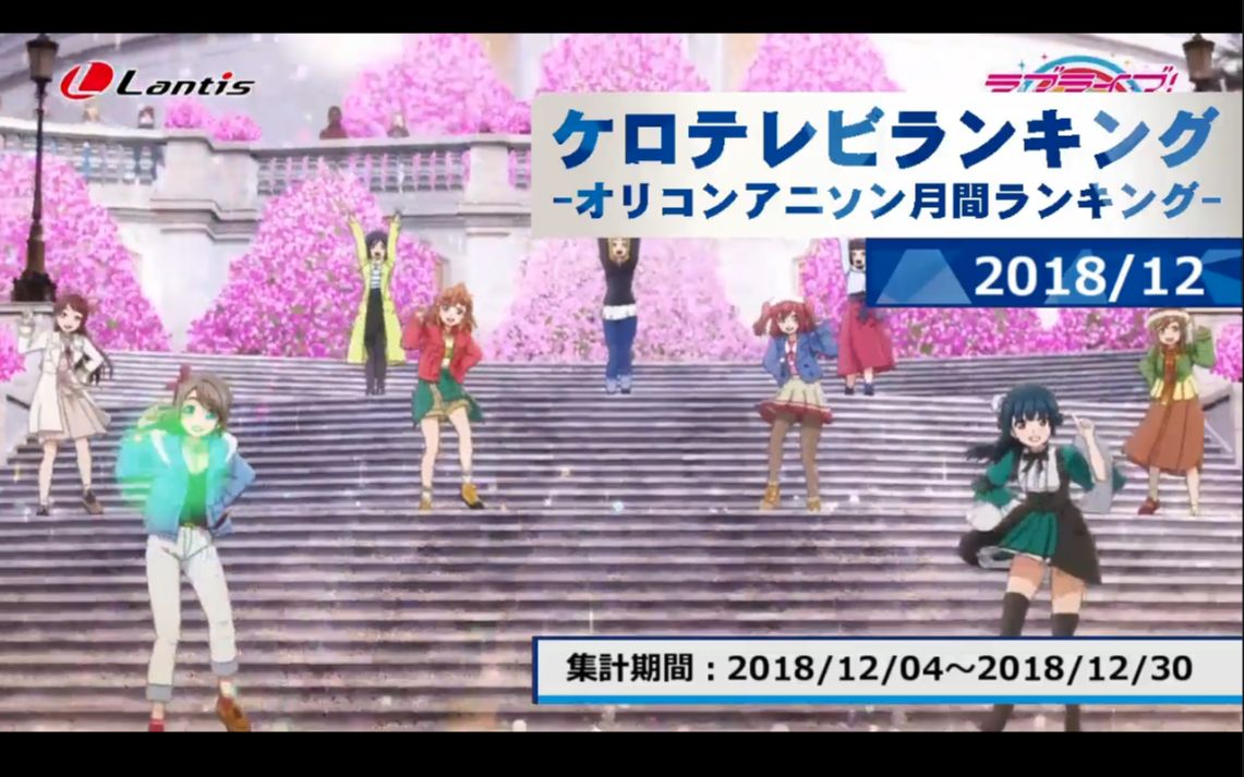 动画歌曲销量排行 2018年12月总榜单