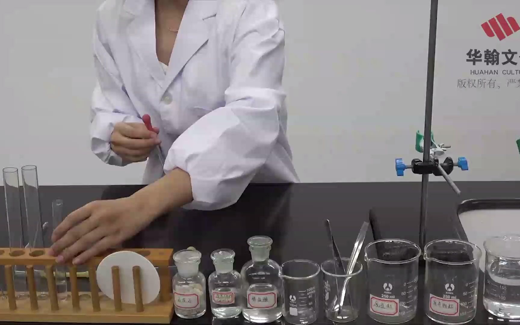 初中化学实验操作考试实例: 二氧化碳的实验室制取与性质