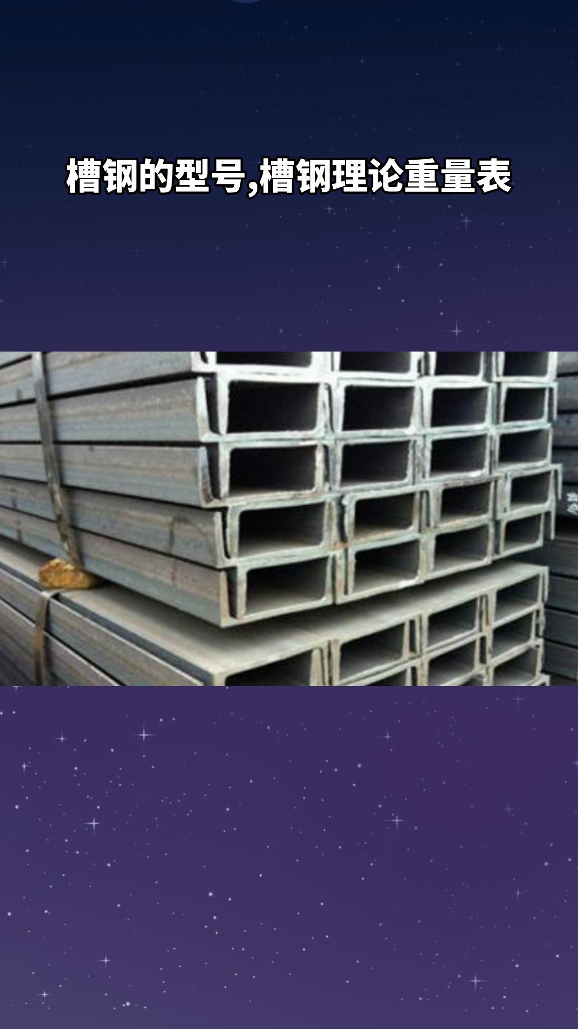 槽钢的型号,槽钢理论重量表