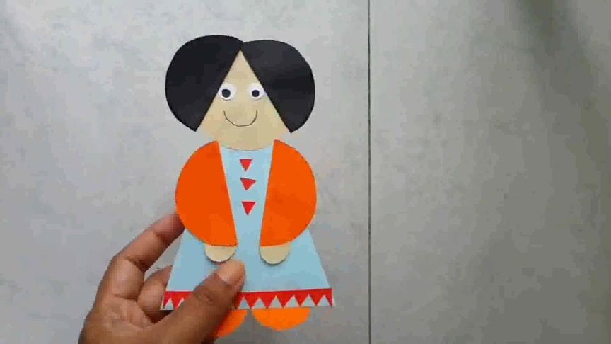 DIY纸娃娃:教你如何制作简单易学的纸娃娃!真是太简单了