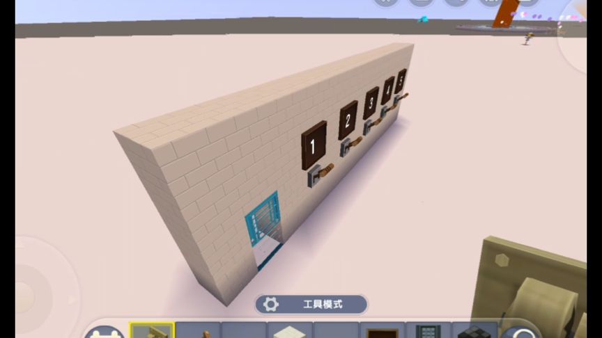 迷你世界:教你怎么制作防盗密码门,两分钟就学会〖简单〗
