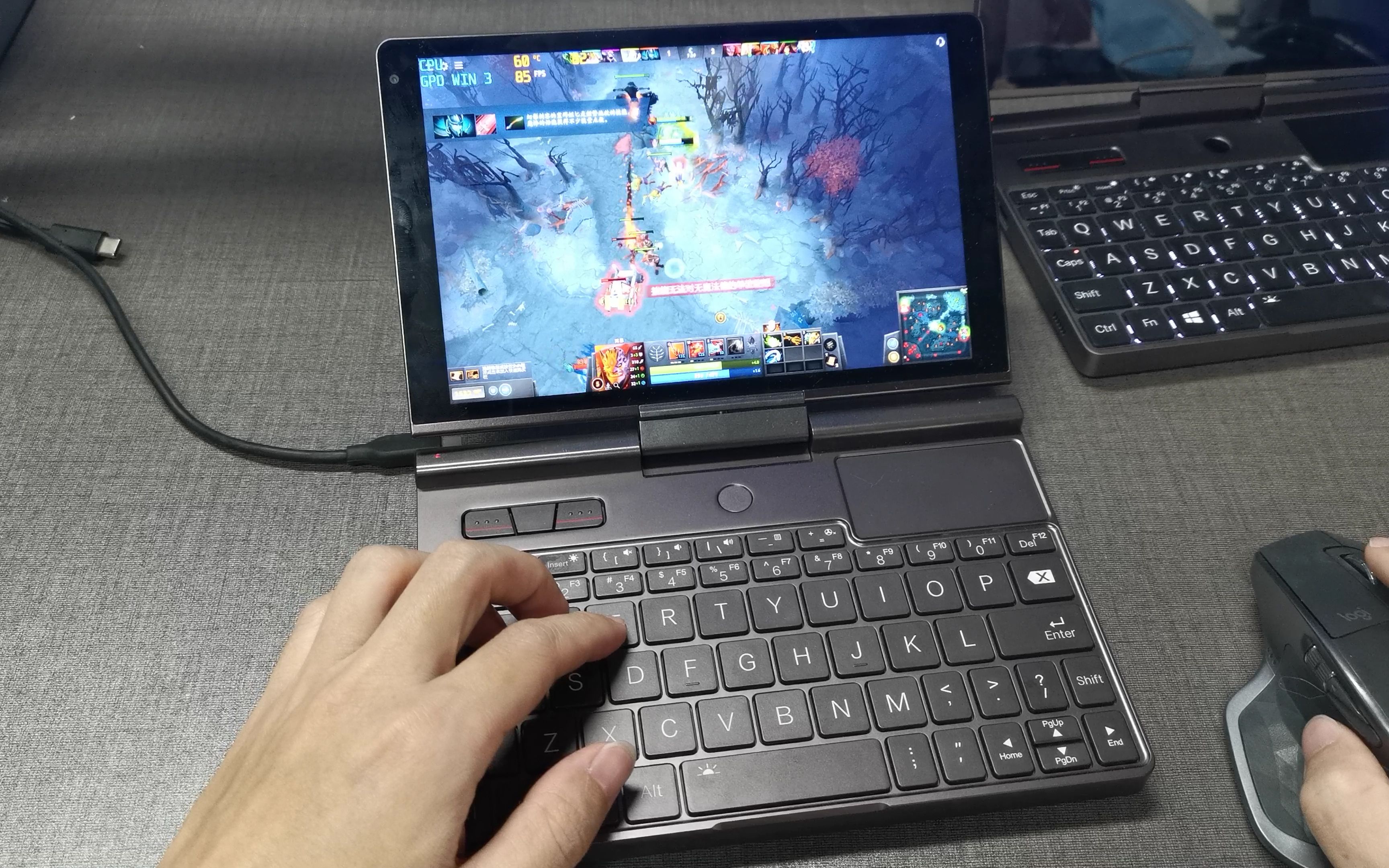 你们要的DOTA2测试,GPD Pocket 3低配版轻松驾驭