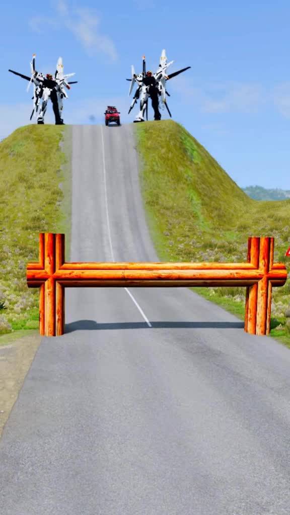 汽车碰撞模拟 #男生减速带 #车祸模拟器