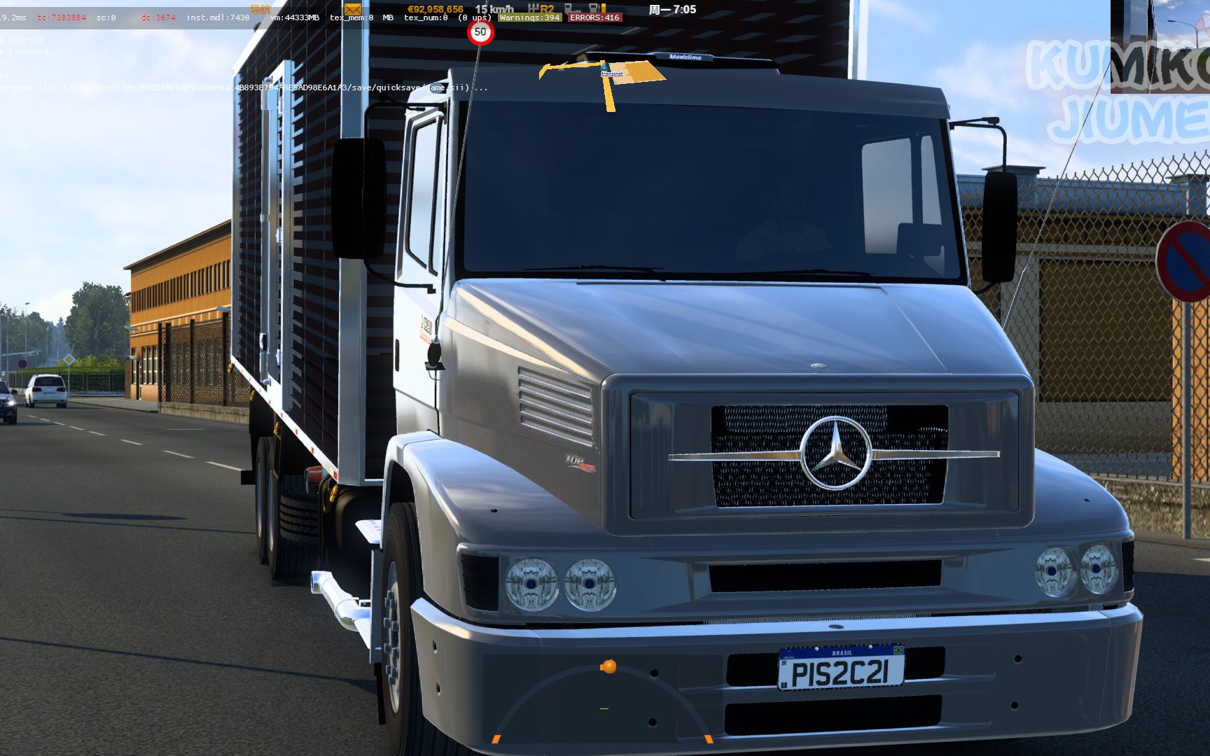 欧卡2mod:奔驰1620 1.41.X