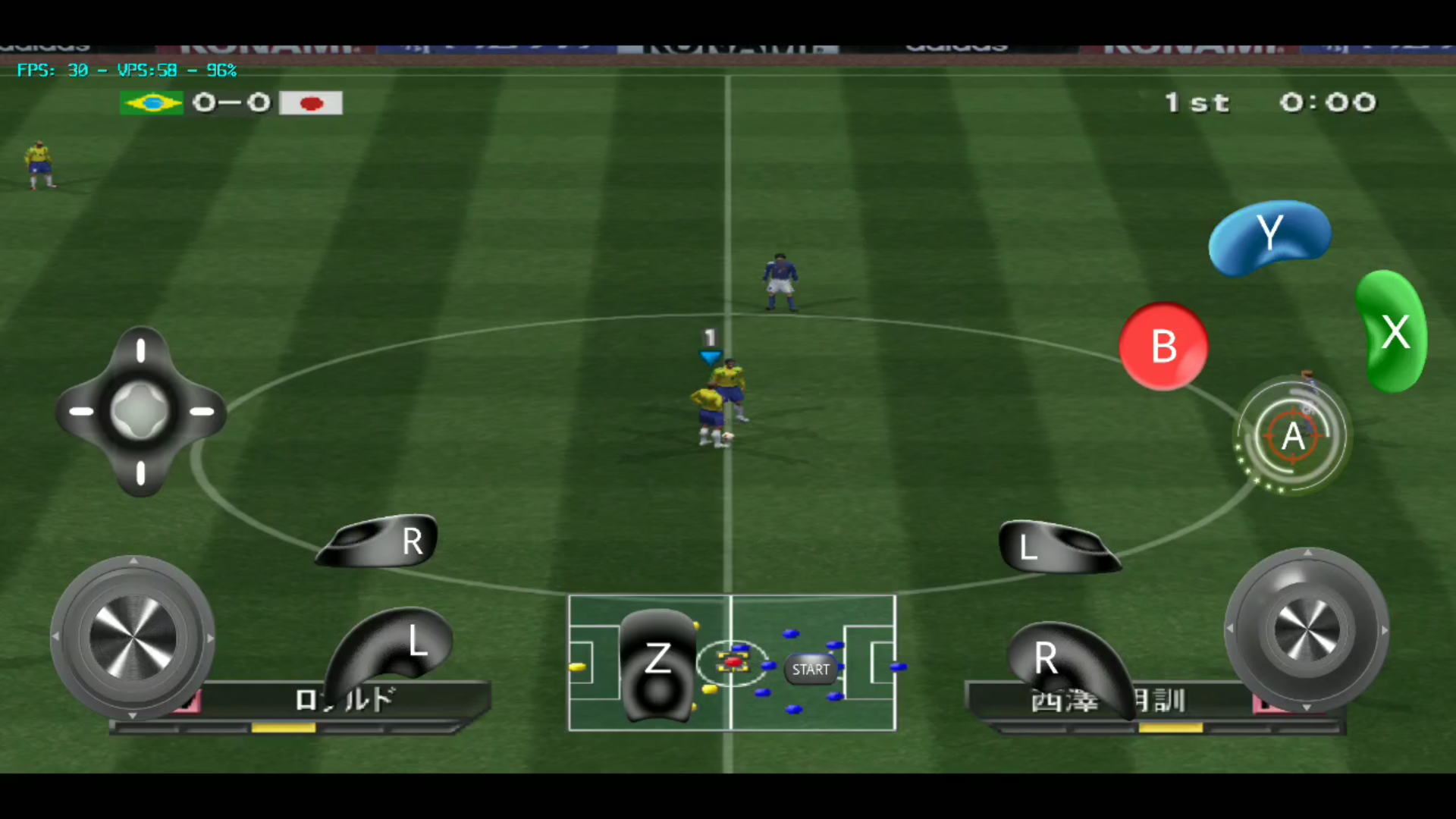 手机玩安卓海豚模拟器测试ngc游戏实况足球6流畅运行