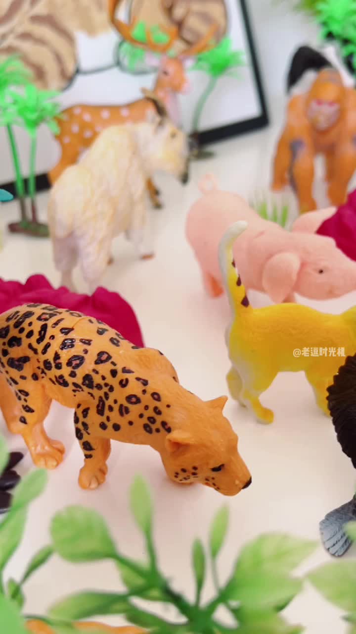 仿真动物模型玩具宝宝认知摆件野生大象儿童仿生狮子男孩农场全套