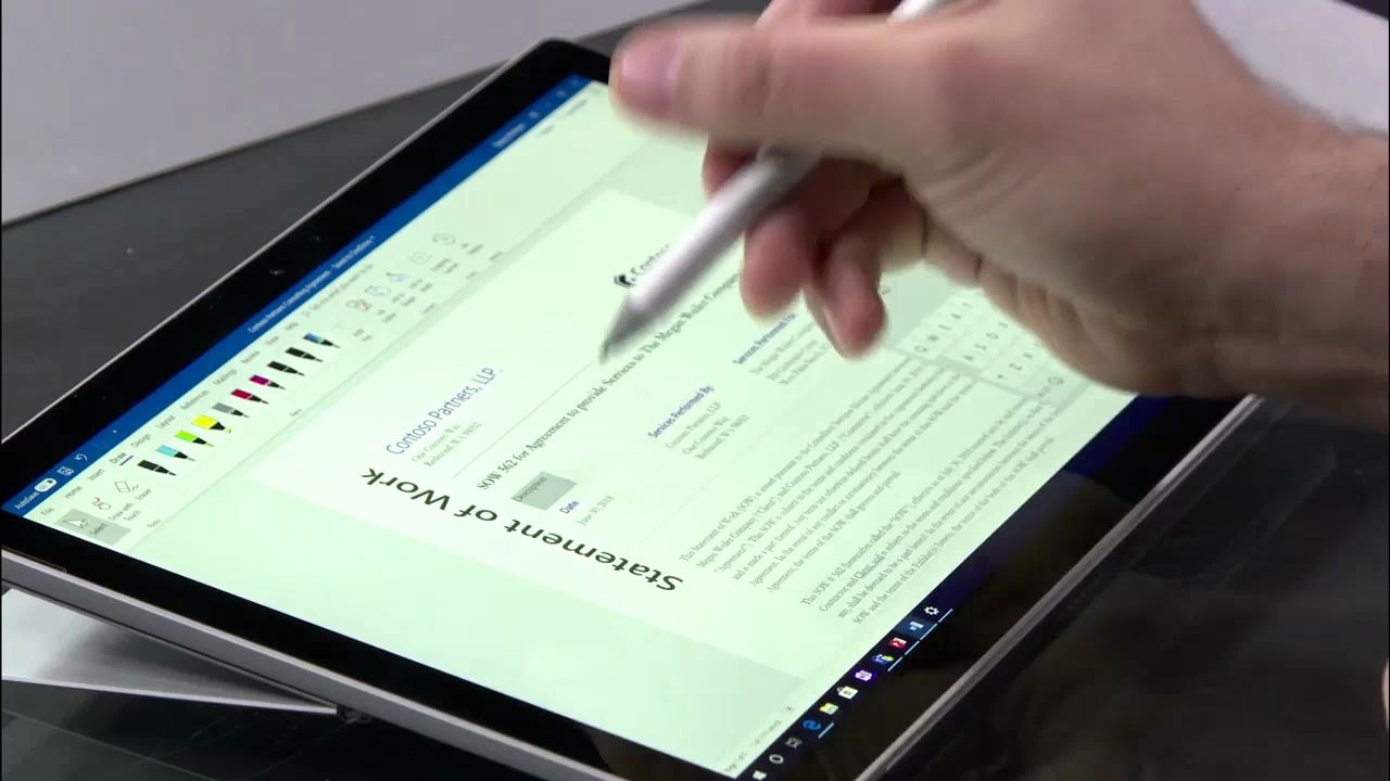 【中字高清】如何正确使用微软Surface pen触控笔?