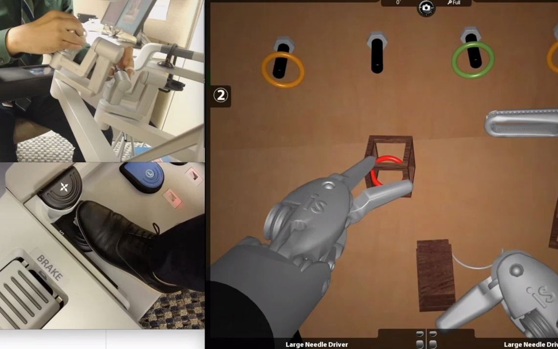 达芬奇手术机器人练习模拟器