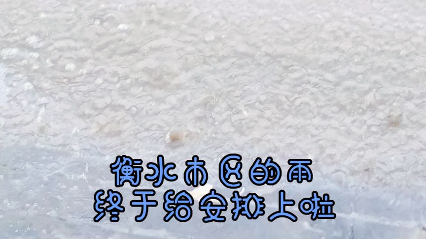 衡水市区的雨终于给安排上啦