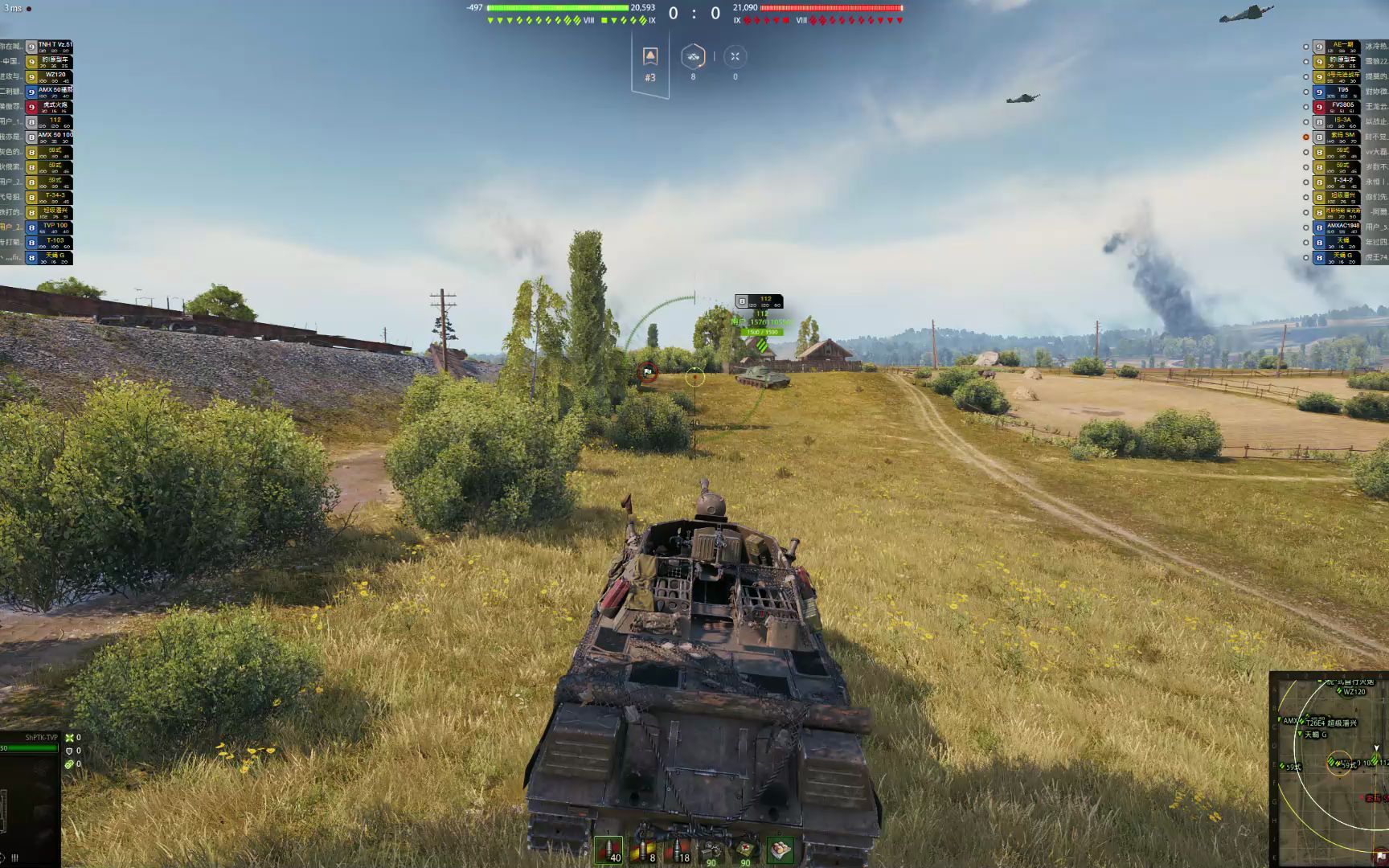 ...极致DPM体现,面板5688+消点射击,总6172伤害_坦克世界_第一视角