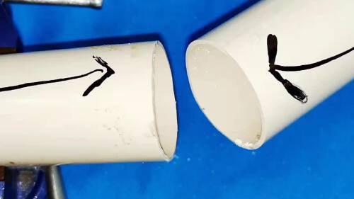 PVC管没有直接头怎么对接?教你用热处理的方法,做个承插式接头