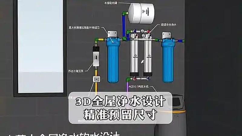 3D全屋净水设计,精准预留尺寸