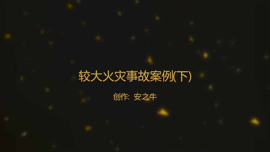 较大火灾事故案例(下) #安全就在你我身边