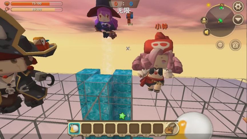 迷你世界小伙伴的图哪里来的水桶制作水柱