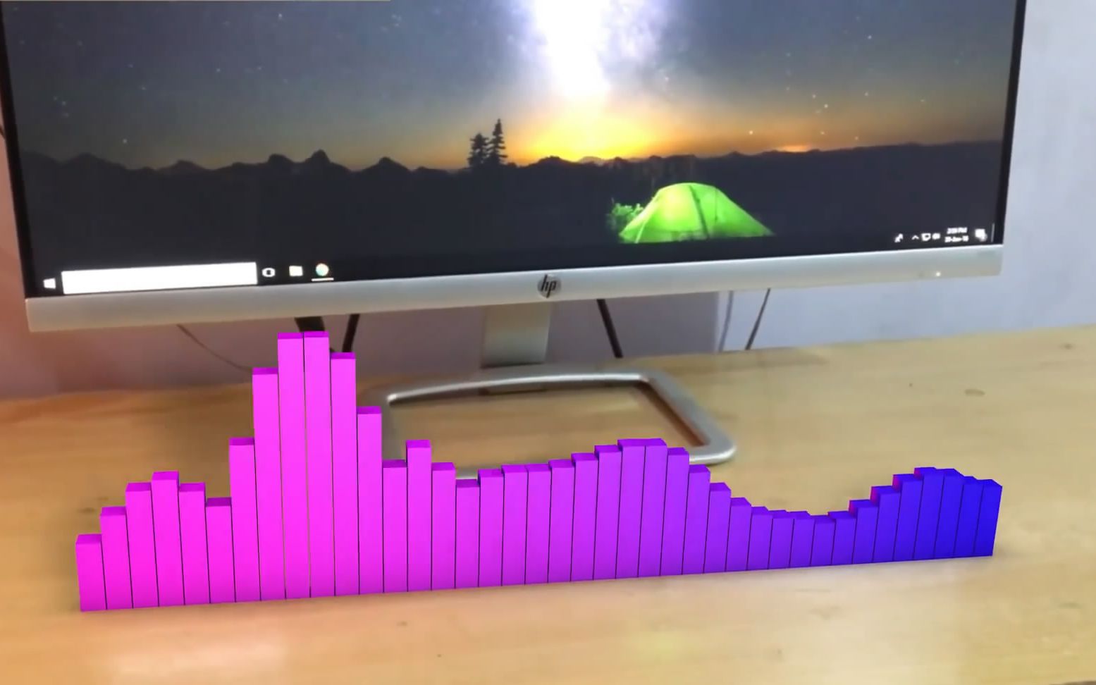 Cinema 4D C4D教程 C4D声音效果器结合实景合成技术制作电脑桌面...