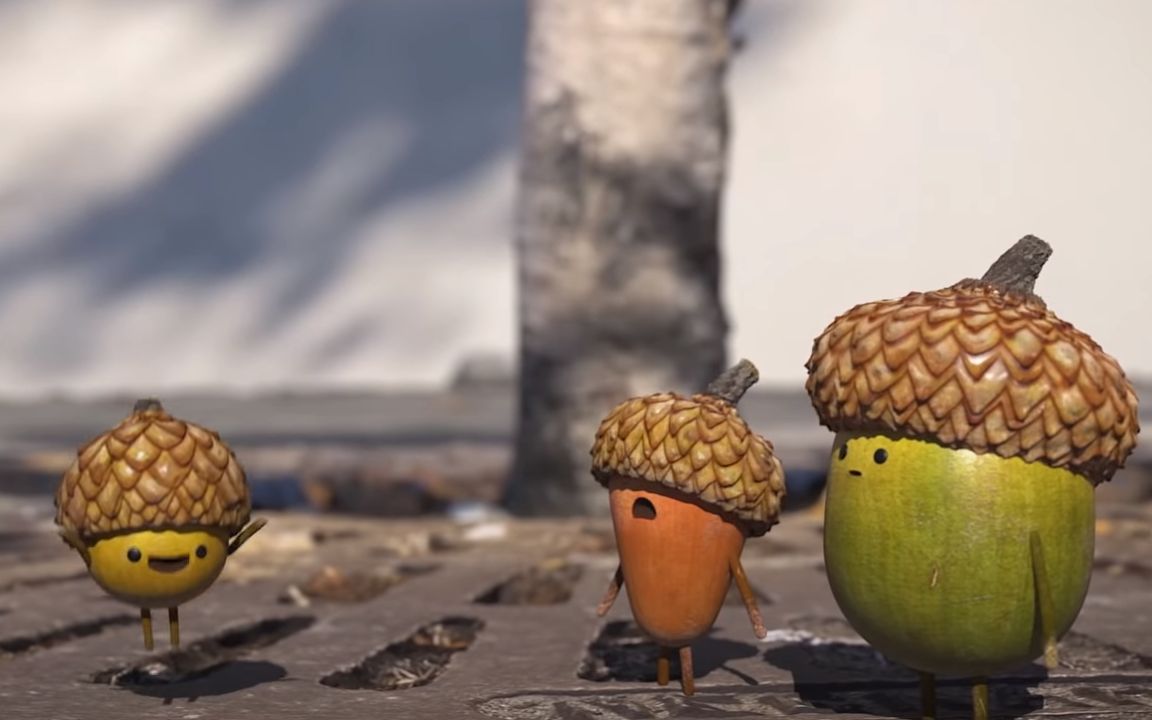 Q萌的三只小橡子,3D动画短片:《Acorns》第1集