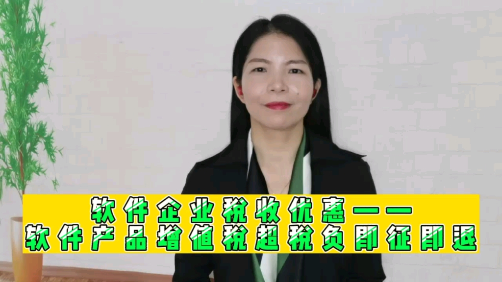 软件企业税收优惠——软件产品增值税超税负即征即退