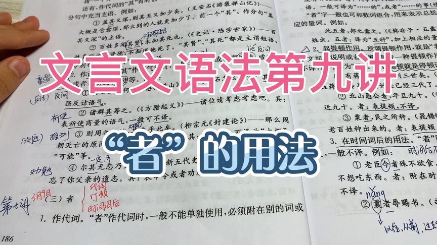 文言文语法第七讲——者的用法