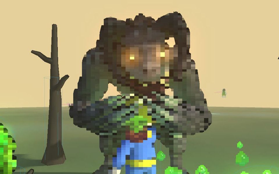 godot制作小游戏demo7小僵尸攻击状态以及3d马赛克特效