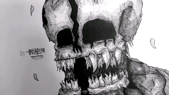 阴间手绘 都市传说 传说之下 警笛sans 恐怖向警告