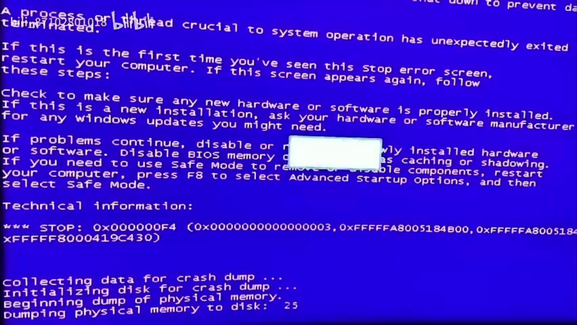 [AI修复] 全国消防日有蓝屏死机(windows7的实体机版本)