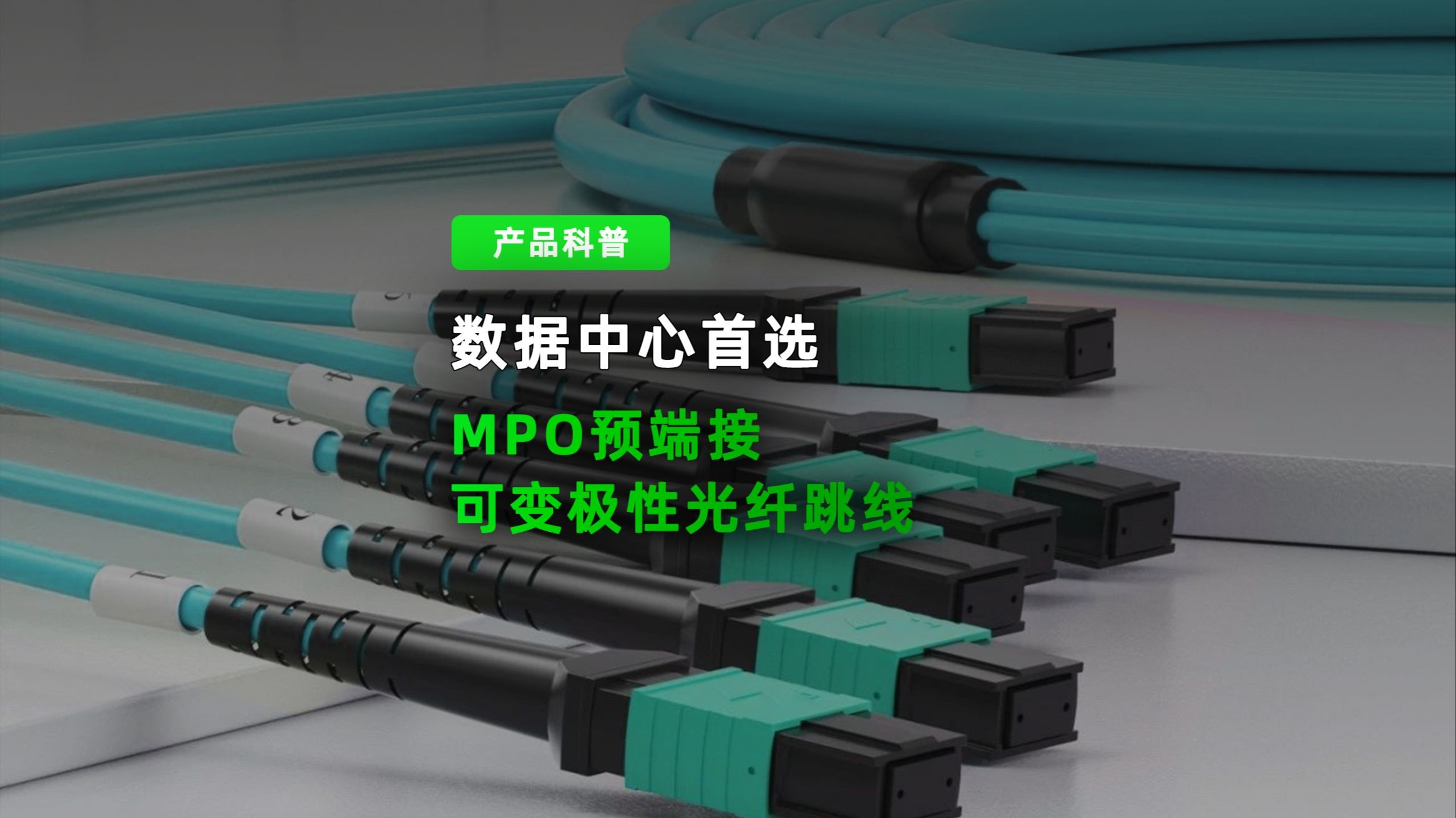 数据中心建议使用,MPO可变极性光纤跳线#综合布线#数据中心#MPO