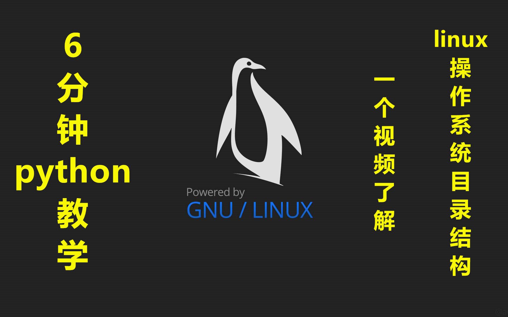 6分钟python教学:1个视频讲清楚linux操作系统的目录结构