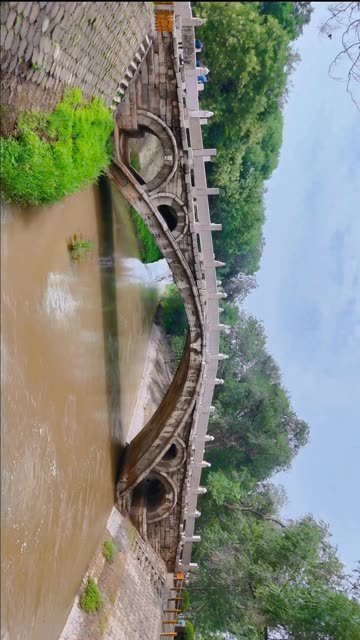 千年古石桥弘济桥赵州桥的姊妹桥,赵州桥重修了,弘济桥原滋原味#古...