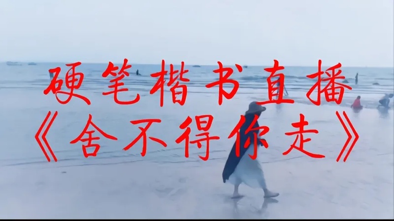 硬笔楷书直播:《舍不得你走》