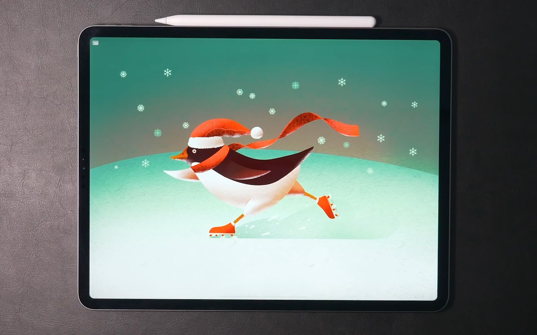 galshir插画最新更新【37期 圣诞企鹅】 ipadpro+软件procreate数字...