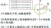 三角函数的诱导公式(1)
