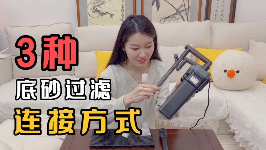 底砂溪流缸记录:3种底沙过滤连接方式,完美还原鱼缸生态系统