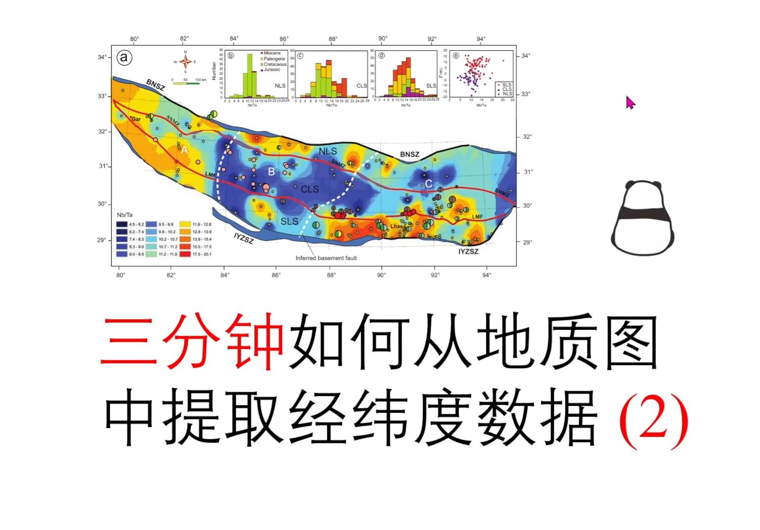 三分钟如何从地质图中提取经纬度数据(2)